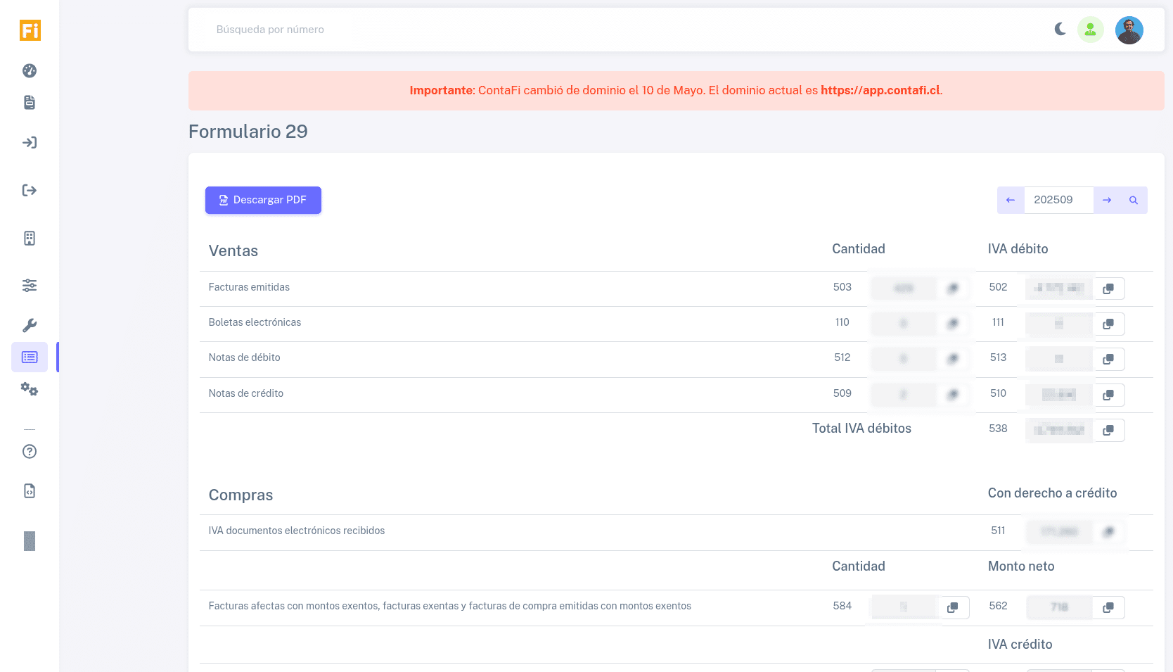 Formulario 29 | LibreDTE